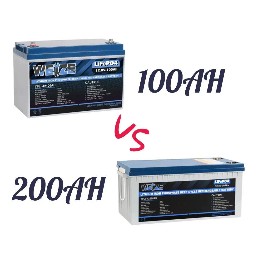 100Ah vs 200Ah Batteries: Which One Suits Your Needs? – WEIZE