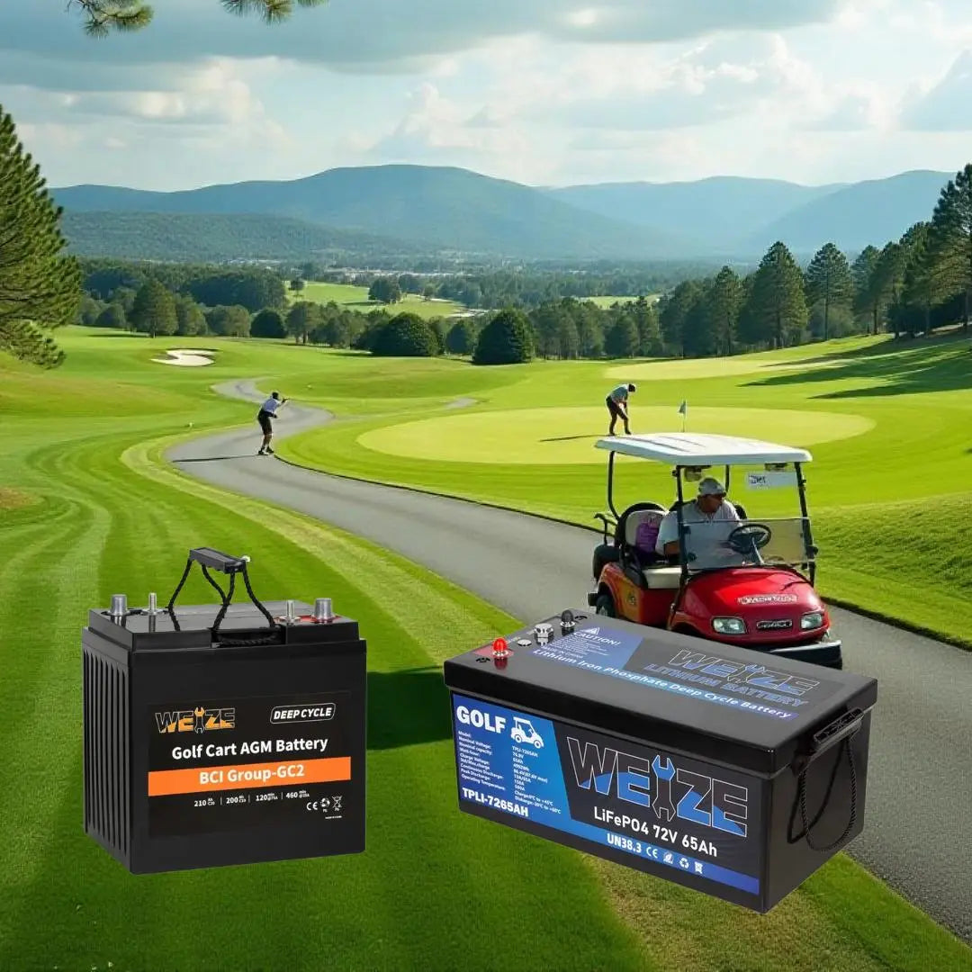 Golf Cart Batteries Types Explained: Lithium-Ion vs. AGM – WEIZE
