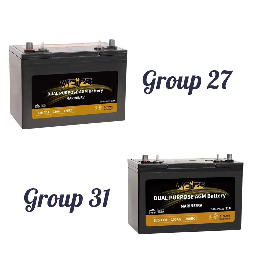 Group 31 vs. Group 27 Batteries: What’s the Difference? – WEIZE