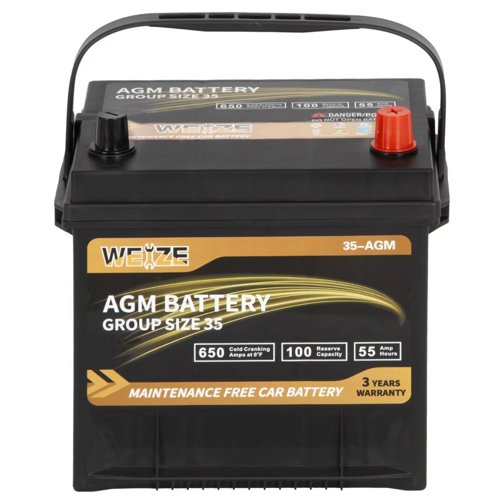 High-Performance Auxiliary Battery - WEIZE Platinum AGM 12V 14Ah 400CCA