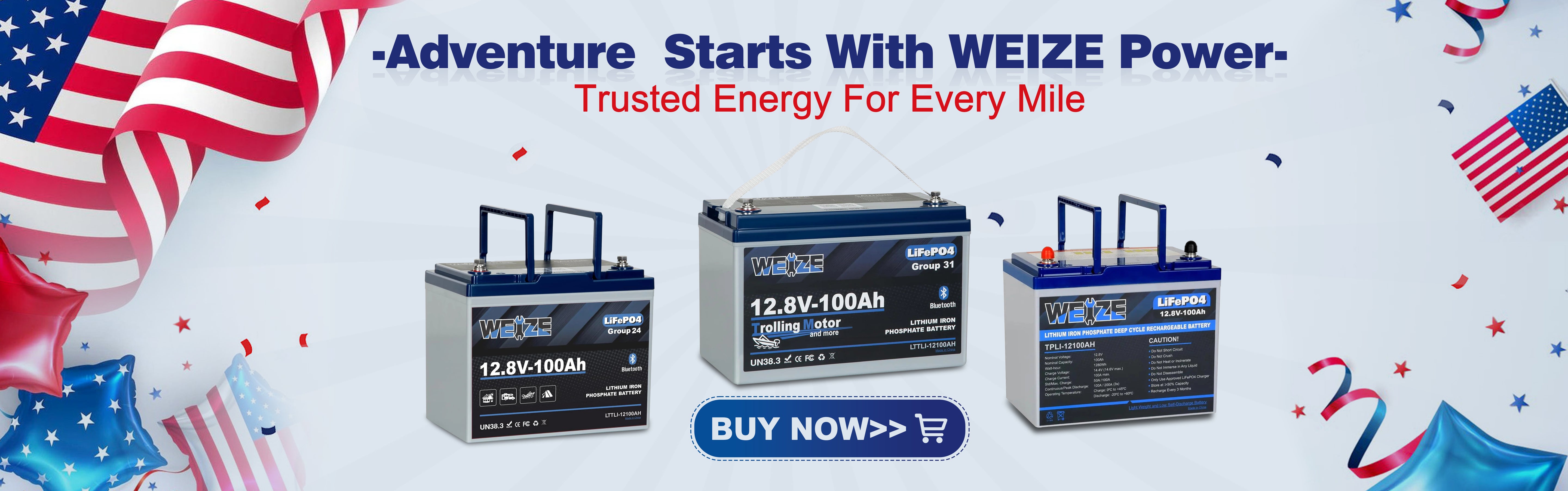 WEIZE® Official丨Shop Batteries at WEIZE US丨Off Grid Power Solutions