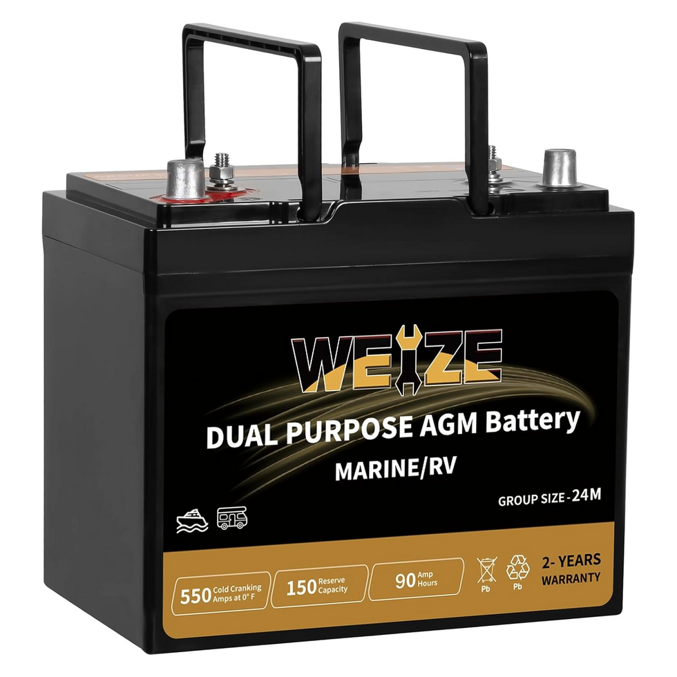 LiFePO4 Lithium Battery: 12V 60AH Starter & Deep Cycle, Marine & RV – WEIZE