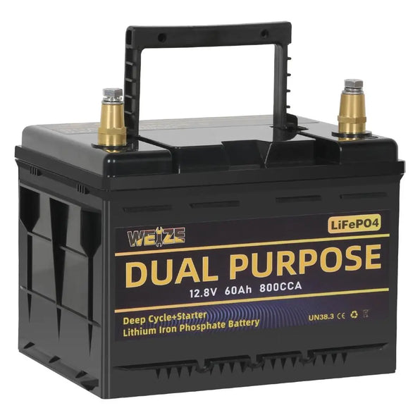 Dual Purpose Battery | Starter & Deep Cycle, Marine & RV Battery – WEIZE